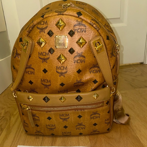 MCM | Bags | Mcm Mini Backpack With Detachable Purse | Poshmark